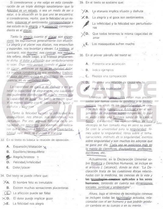 SOLUCIONARIO DEL EXAMEN DE ADMISION UNSA 2020 - 2019 UNIVERSIDAD NACIONAL DE SAN AGUSTIN DE ...