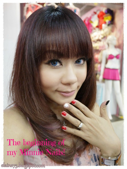 Minnie Mouse Nails with Milly's - Sugar73 Ribbons, Rainbows and ...