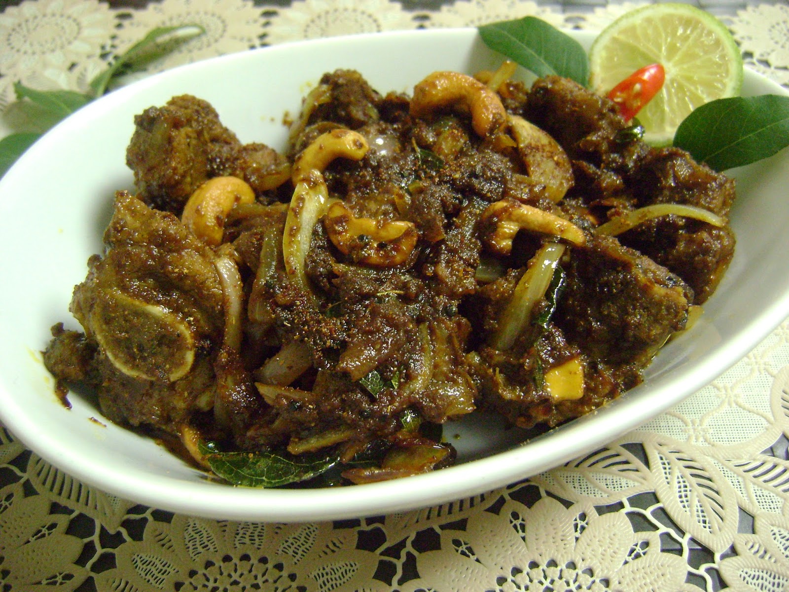 Bethica's Kitchen Flavours: Lemon Flavoured Chettinad Mutton Chukka ...