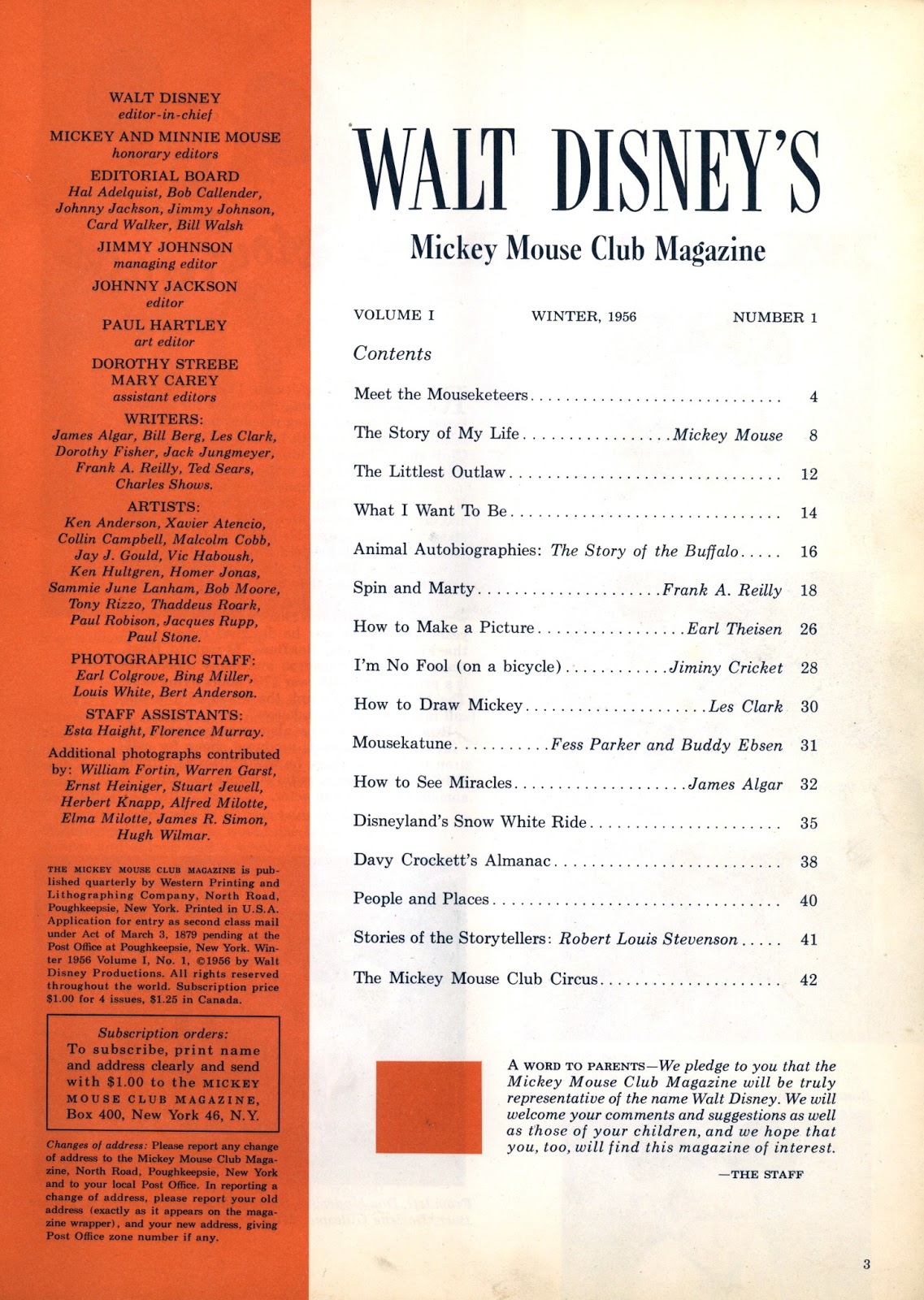 Vintage Disneyland Tickets: Walt Disney’s Mickey Mouse Club Magazine ...