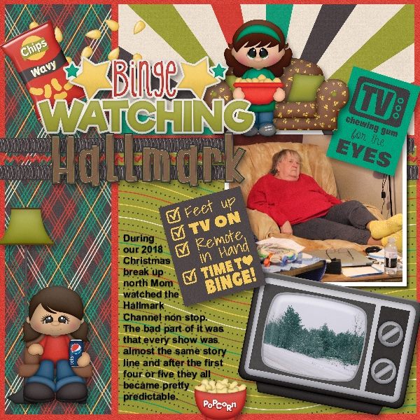 BoomersGirl Designs: "BInge Watching" Digital Kit