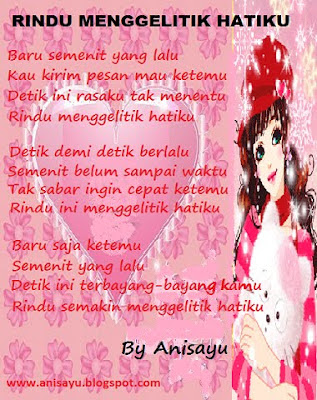 PUISI CINTA BY ANISAYU: Puisi Rindu Romantis Terbaru