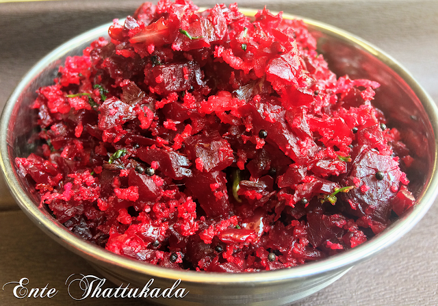 Ente Thattukada: Beetroot Palya | Karnataka Style Beetroot Stir Fry