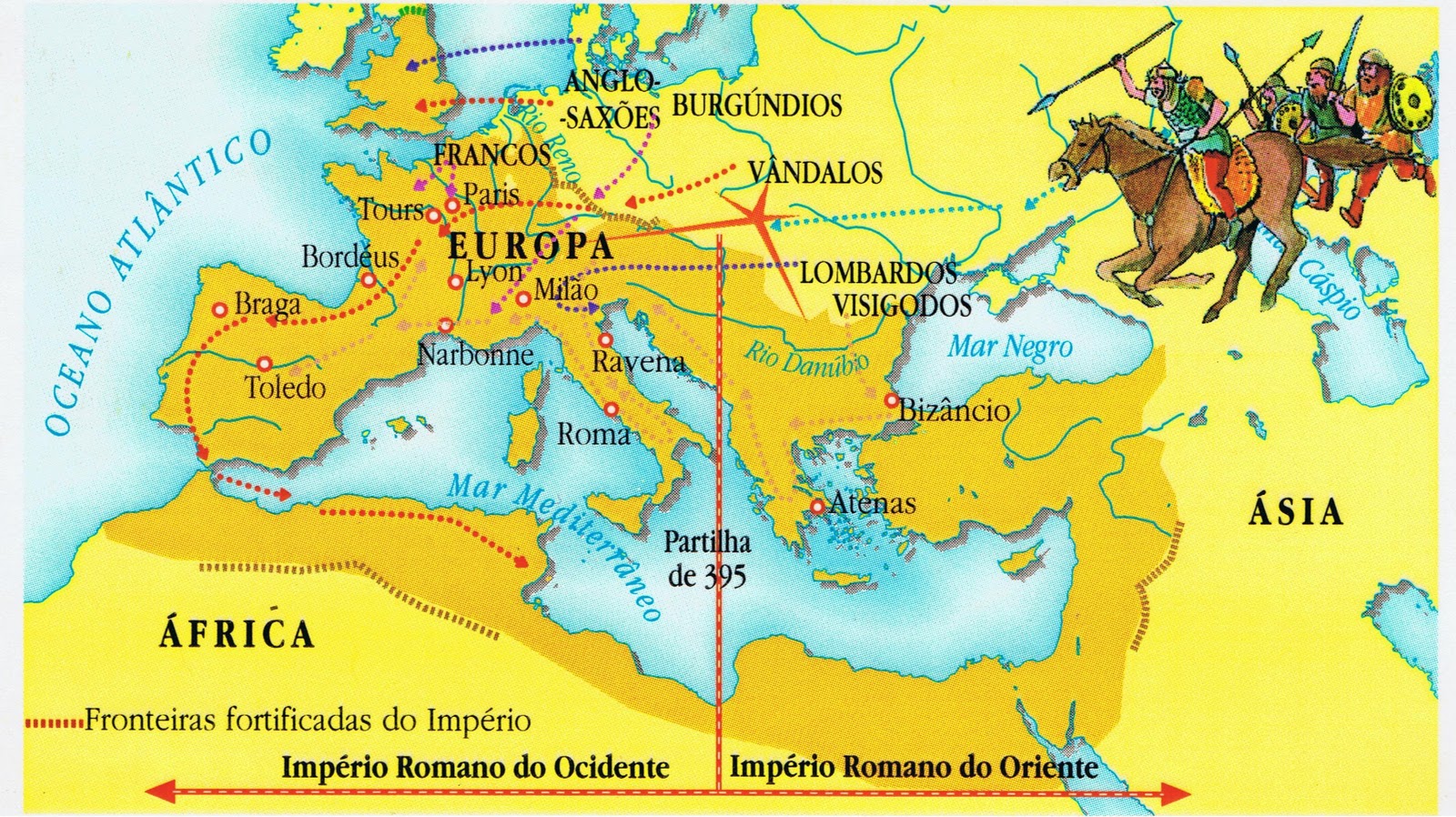 Disciplina de História: As invasões germânicas (séculos V e VI)