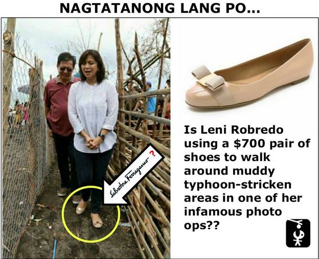 VP Leni Robredo Caught on Camera Wearing Expensive Shoes While Visiting ...