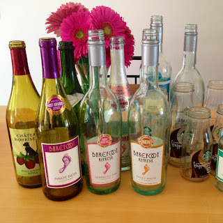 SatterThings: Behind the Scenes: Delabeling the Bottles