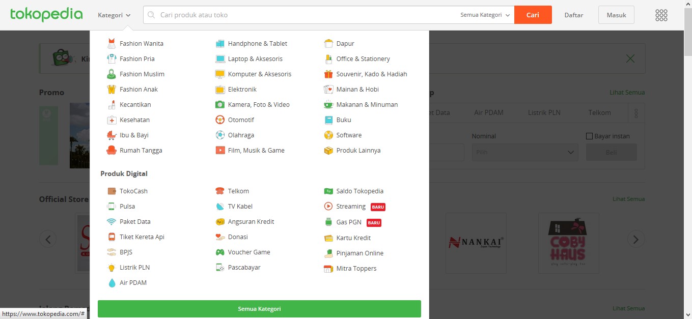 ZULKA STORY: ANALISA ASPEK INTERFACE IMK PADA TOKOPEDIA [TUGAS]