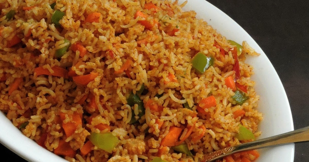 Priya's Versatile Recipes: Tawa Vegetable Fried Rice/Desi Fried Rice