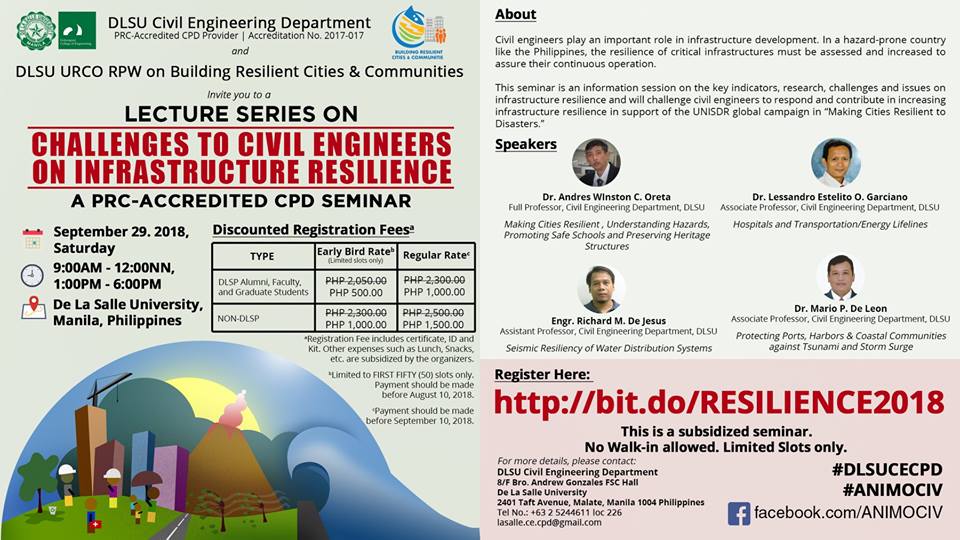 Civil Engineering Dept., DLSU-Manila - AnimoCIVnews:Online: CE CPD on ...