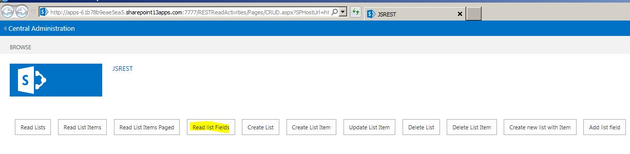 SharePoint Home: REST operations using SharePoint Hosted Apps