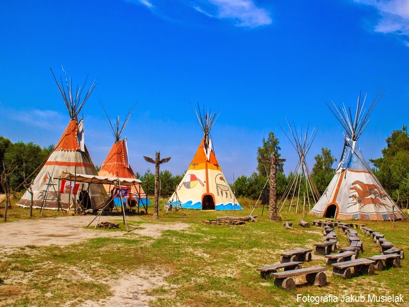 Atrakcje w Polsce.: Największa wioska indiańska w Europie.