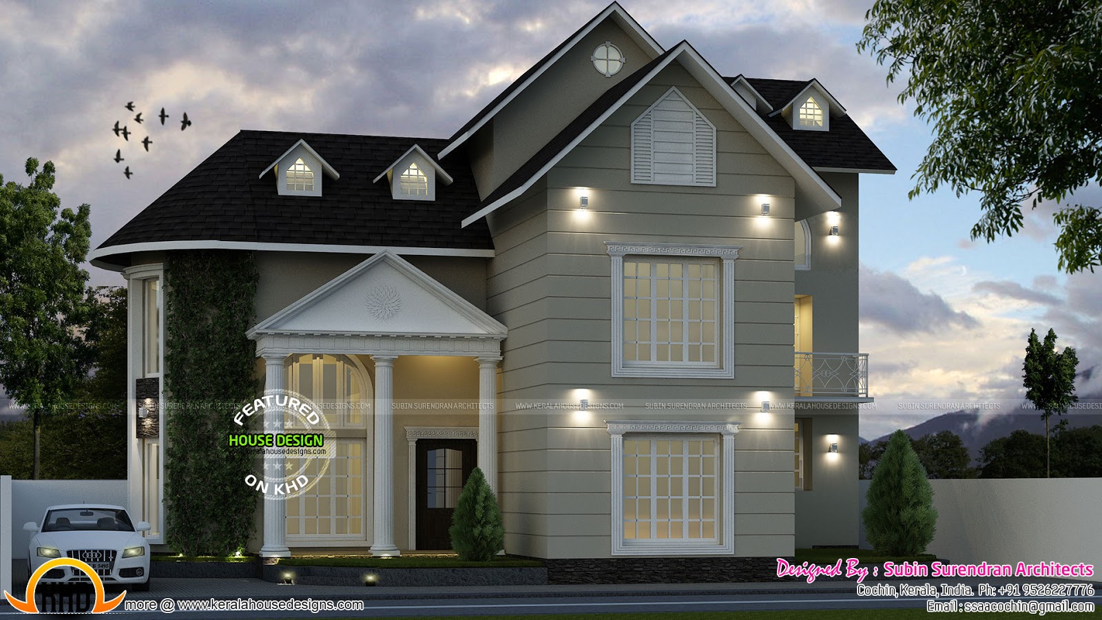 Cute western model home - Kerala Home Design and Floor Plans - 9K ...