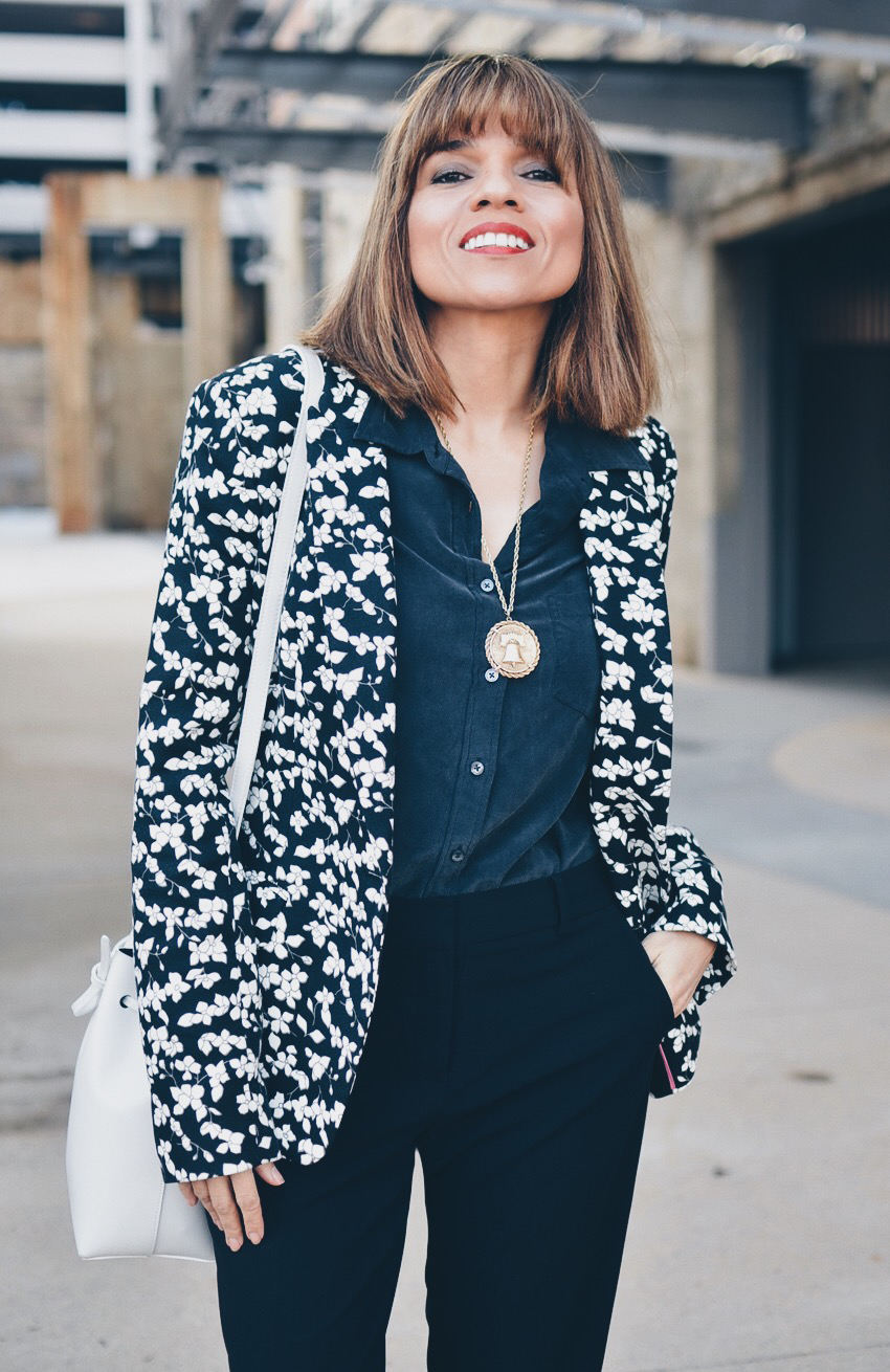 Monday Work Outfit - Wearing Floral And Color | MY SMALL WARDROBE