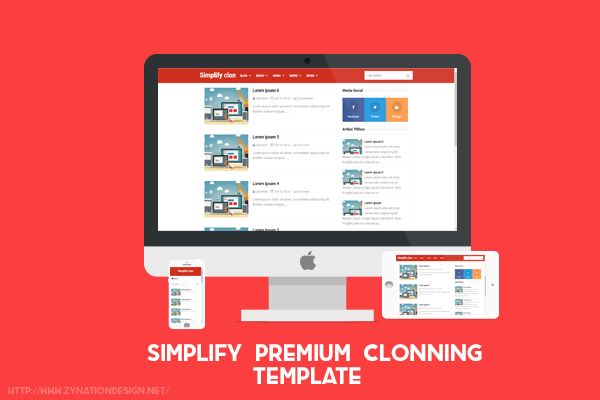 Simplify 2 Pro Responsive Blogger Template - Mastertahu