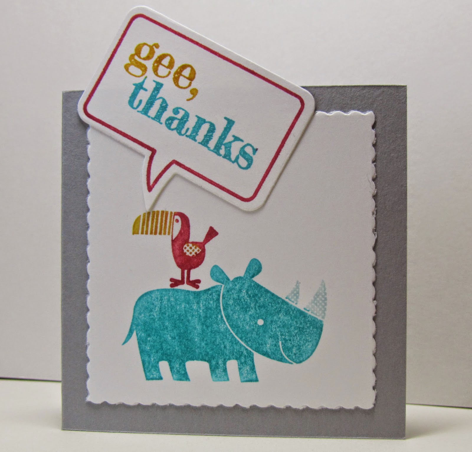 Just Sayin' Gee Thanks | Stamp Up Your Craft