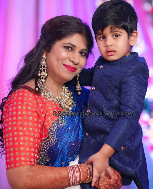 Swetha Reddy in Victorian Style Diamond Set - Jewellery Designs