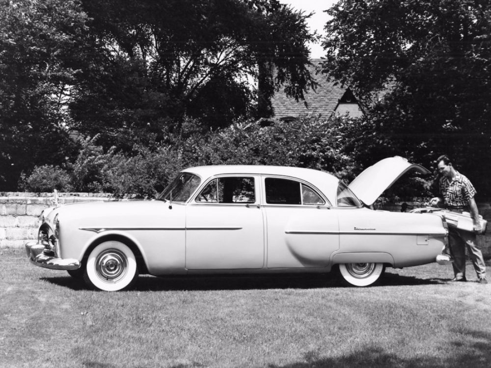 Beautiful Black and White Photos of a 1951 Packard 300 4-Door Touring ...