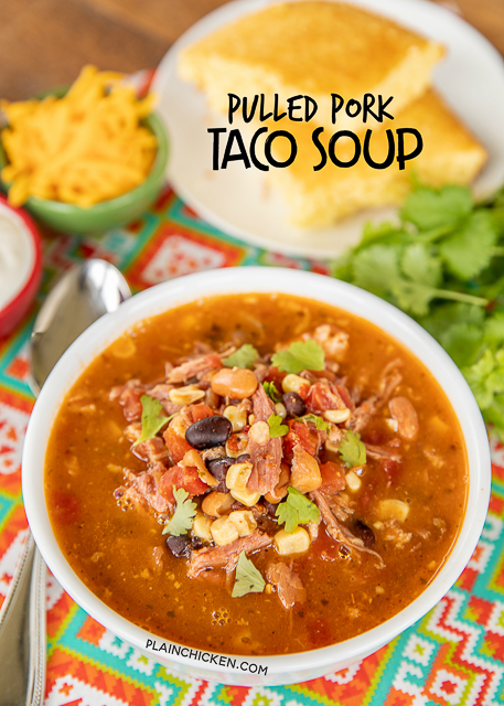 Pulled Pork Taco Soup | Plain Chicken | Bloglovin’ Pulled Pork Taco Soup | Plain Chicken | Bloglovin’