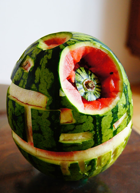 arbuz gwiazda śmierci / death star watermelon DIY - tanasza