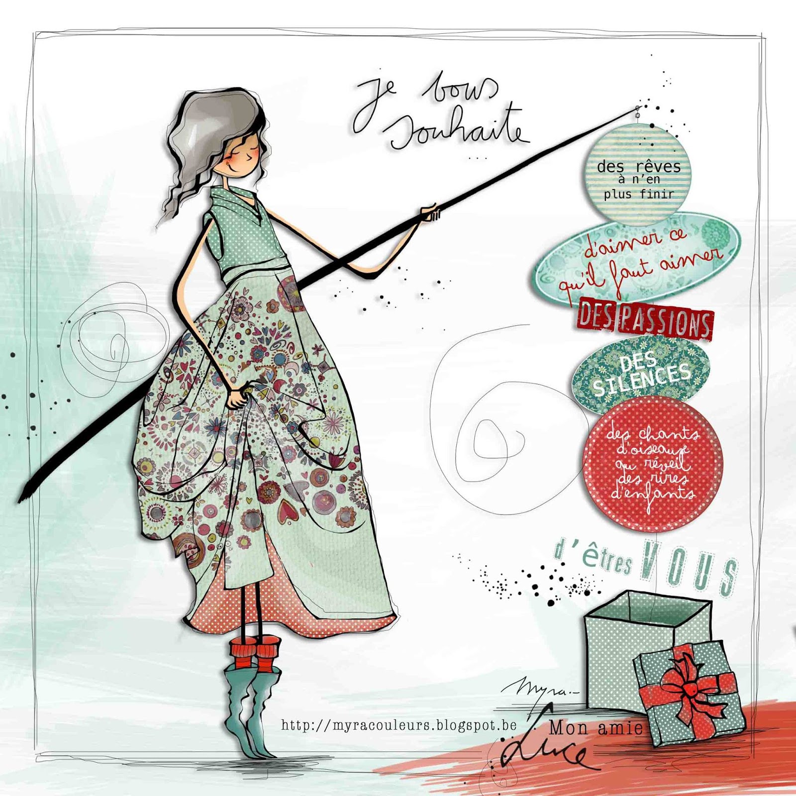 MYRA & les couleurs ...: mon amie "LUCE"