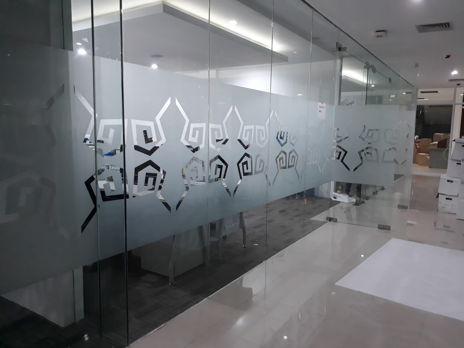 Stiker kaca Sandblast - 212 Sticker - Cutting Stiker Bandung