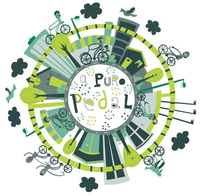 adriana quezada ilustración textos y objetos: bicis por aquí, bicis por ...