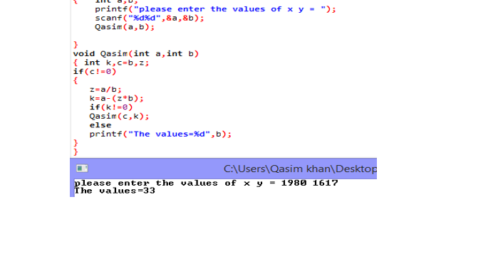 K Write A Function To Compute The Greatest Common Divisor Given By Euclid S Algorithm