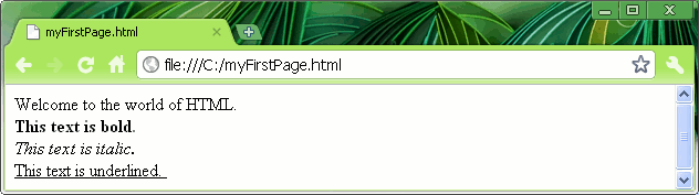 My HTML Way...: Simple Formatting in HTML