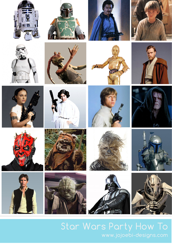 jojoebi designs: How to plan a Star Wars party part 1