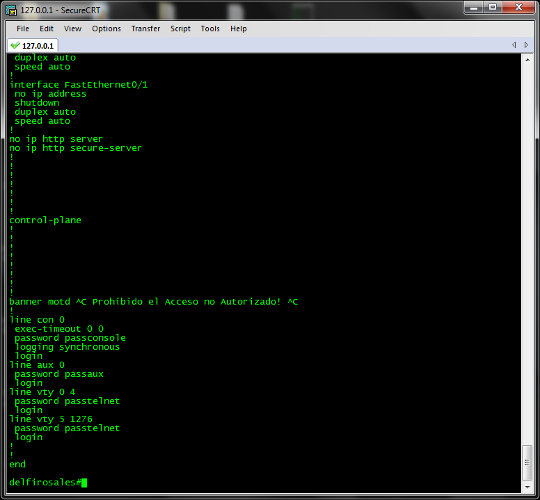 Configuraciones Básicas de un Router o Switch Cisco - Seguridad y Redes