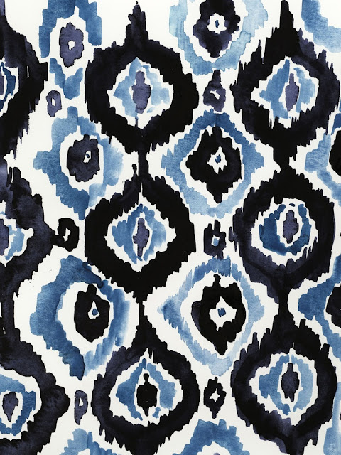 Flyer Goodness: Ikat Textile Patterns