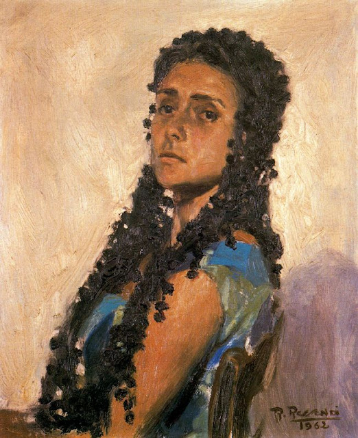 Painting of Baldomero Romero Ressendi artist, Baldomero Romero Ressendi ...