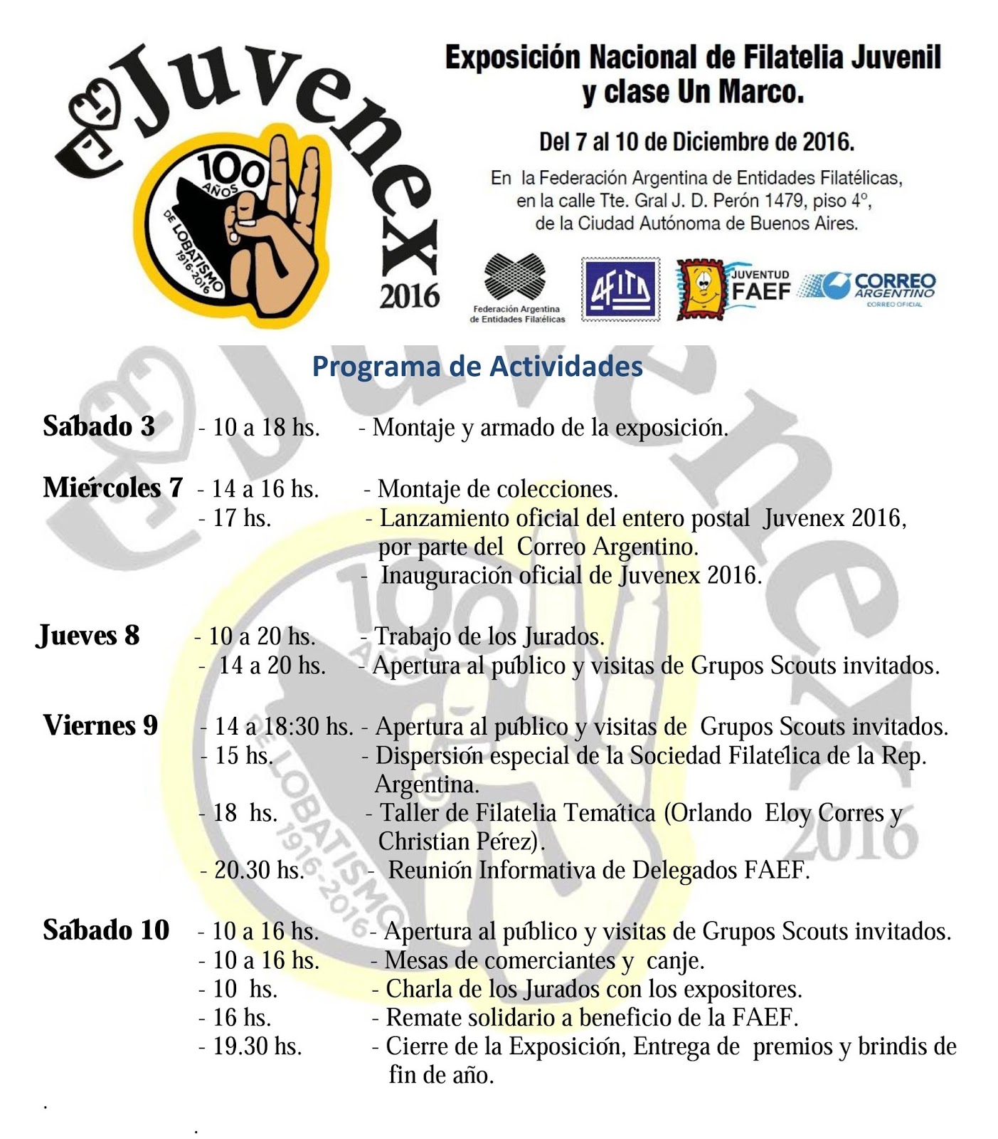 La Lupa: Juvenex'2016 en Buenos Aires, abre sus puertas