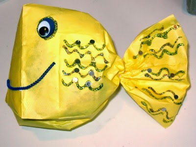 Paper Bag Fish | Munchkins and Mayhem