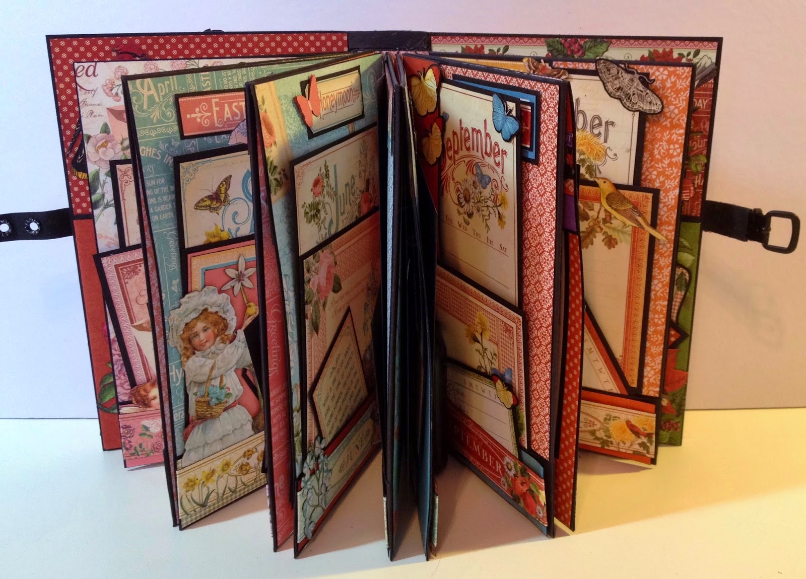 Graphic 45 Time to flourish 8 x 5 mini album part 2 | annes ...