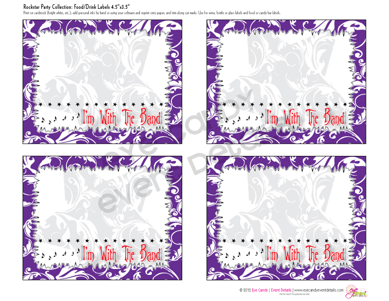 Eye Candy Creative Studio: COLLECTION :: Rockstar Birthday Party