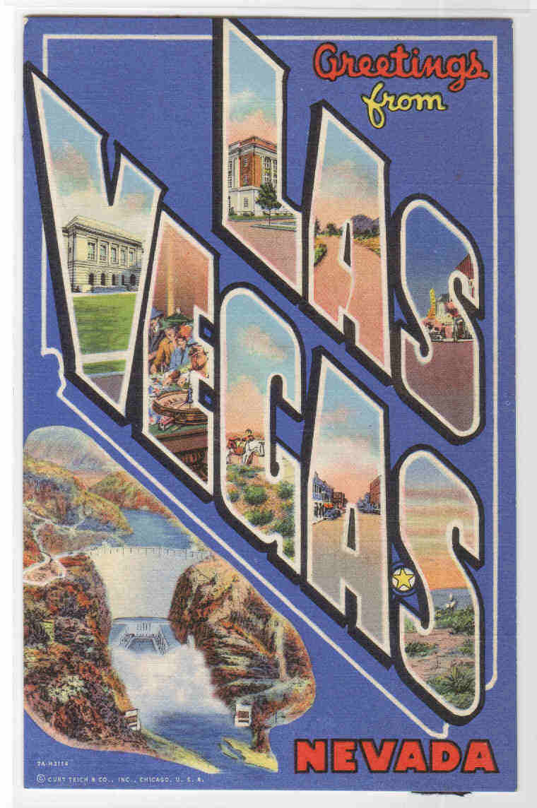 My Life In Postcards: Roadside America Linen Postcards - Large Letter ...