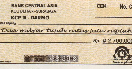 Pengertian Cek Dan Jenis Jenis Cek - Riset