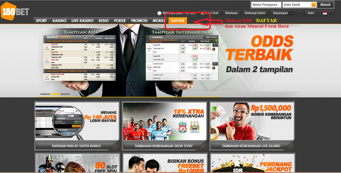 Tutorial Cara Daftar 188bet Lengkap | Analisa Bola