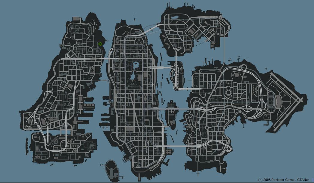 Nextbit... toda la actualidad sobre videojuegos.: Mapa de GTA 4 usando ...