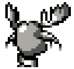 Omega, Gyoon and baby Gyaoon (backsprite)