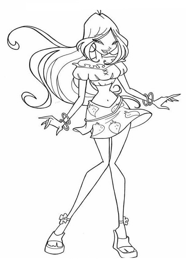 Flora Winx to color | COLOR AREA