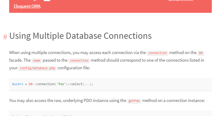 การทำ Multiple Database Laravel การทำ Multiple Database Laravel