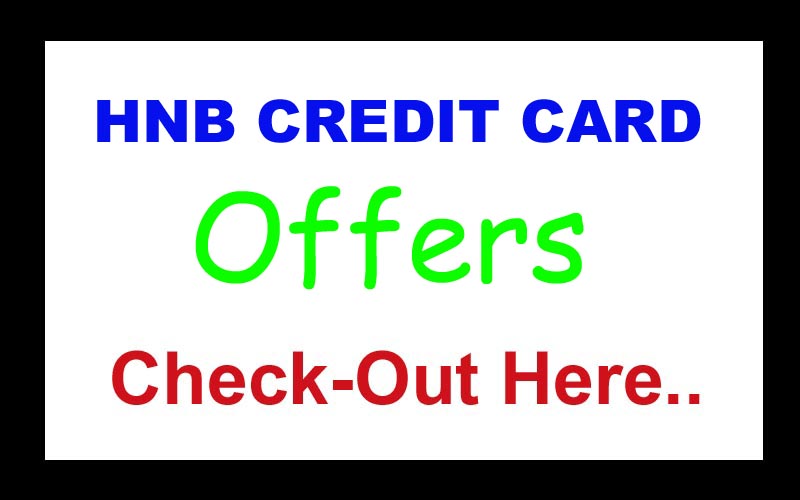 HNB Credit Card Offers Information at CellMax