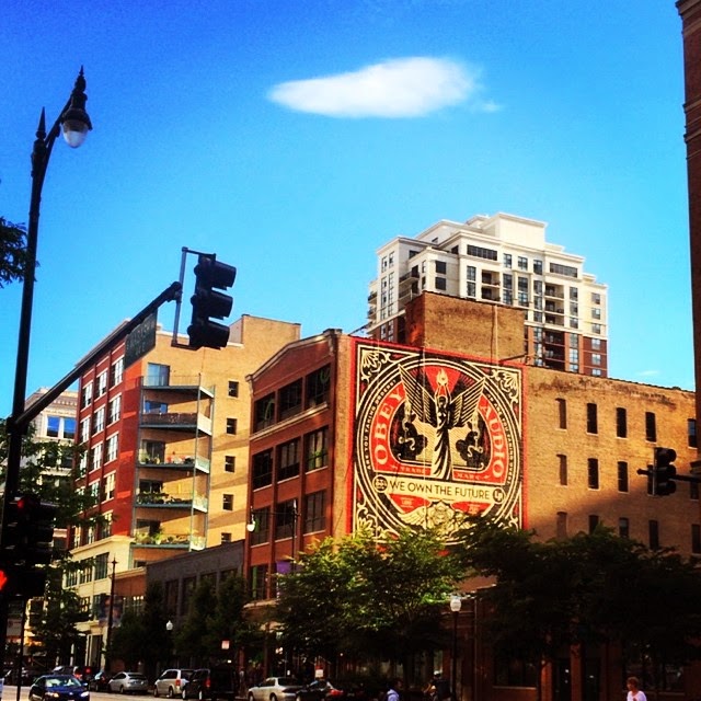 Shepard Fairey “We Own The Future” New Mural – Chicago, USA – StreetArtNews
