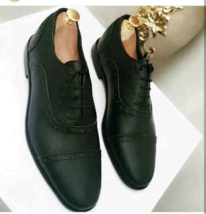 Black Office Shoe with Black Sole ~ SF Specific Shoes
