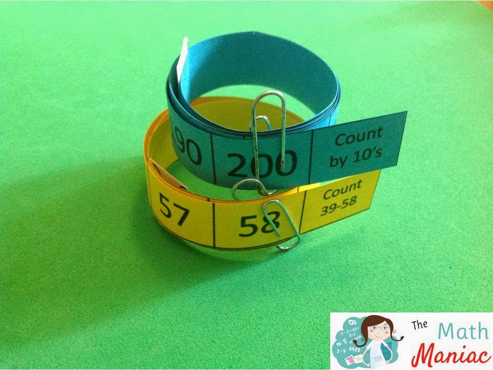 The Elementary Math Maniac: Wormy Apple Counting Strips