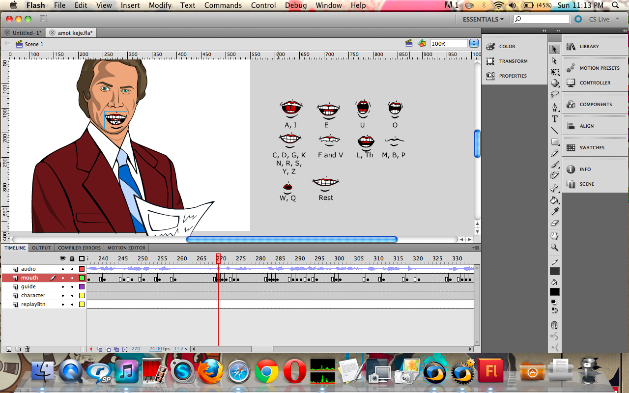 2D animation: 2D animation lip sync mouth Guide.