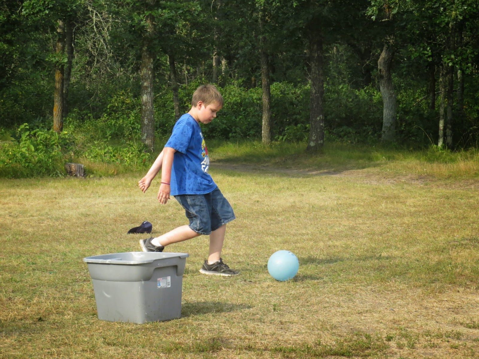 Summers of Pathways: Water Kick Ball!