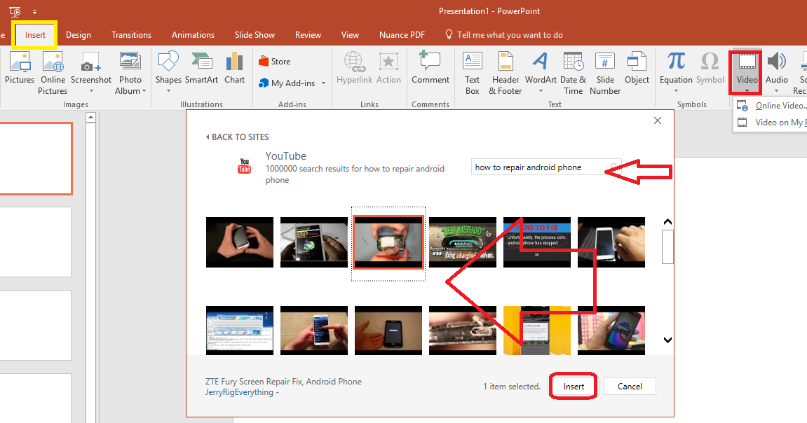 Learn New Things How To Insert Add Youtube Video In PowerPoint PPT 